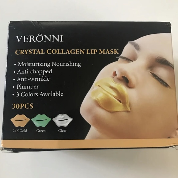 veronni | Skincare | 29 Patch Lip Masks Moisturizer 24k Gold Collagen ...